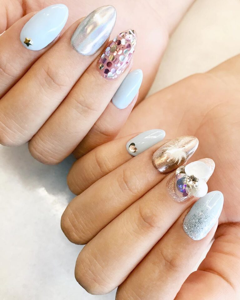Unhas Decoradas Azuis: 80 modelos para você não deixar de fazer