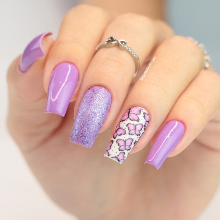 Unhas roxas decoradas: 100 Modelos com tons surpreendetes